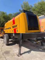 China 75KW Used Electric Concrete Trailer Pump Sany Yellow HBT60C for sale