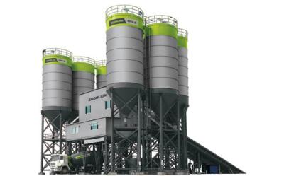 China Zoomlion HZS120P Batching Plant Mixer Power 2*37KW for sale