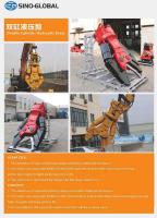China flexible Hydraulic Shear Attachment For Excavator with Double Cylinder One Cylinder for sale
