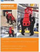 China flexible Hydraulic Shear Attachment For Excavator with Double Cylinder One Cylinder for sale
