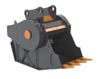China Komatsu Sany CAT Excavator Buckets And Attachments , Screener Crusher Bucket for sale