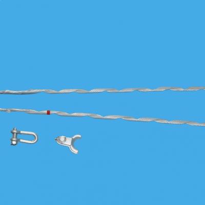 China 80kN Breaking Strength Preformed Suspension Set for Industrial made of Galvanized Steel and featuring Ball End Processing for sale