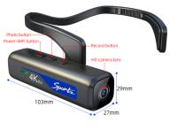 China Headset 4K Camera Sport Action Camera Mini Wearable Camera Support Wifi Build-in 2200MAh Battery Video Recording for sale