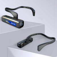 China Wifi Headset 4K Camera Built-In 2200MAh Battery 140 Degrees Ultra-Wide Angle Mini Body Worn Camera for sale