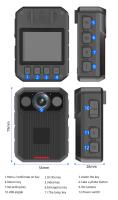 China 4000mAh Body Cam Waterproof 256GB Night Vision Wearable Security Body Worn Camera for sale