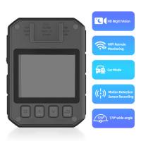 China OEM/ODM Security Body Worn Camera Full-Color Night Vision Mini HD 4G WIFI Worn Camera H.264 Video for Outdoor Sample Available for sale