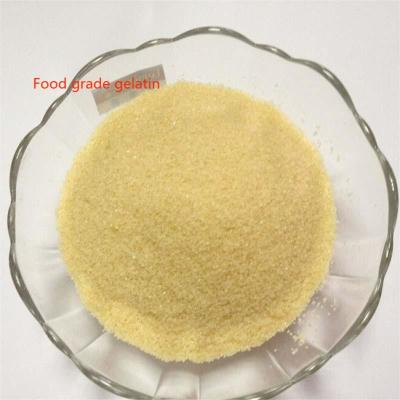 China Yellowish 80-300bloom Halal Beef Gelatine Powder Additive for sale