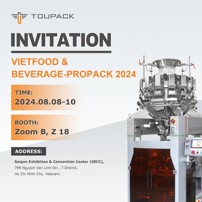 latest company news about Toupack Intelligence Invites You To Attend The Vietnam International Exhibition On Food & Beverage 0