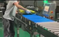 China SUS304 Rolling Conveyor Check Weigher With Tilting Rejection Device for sale