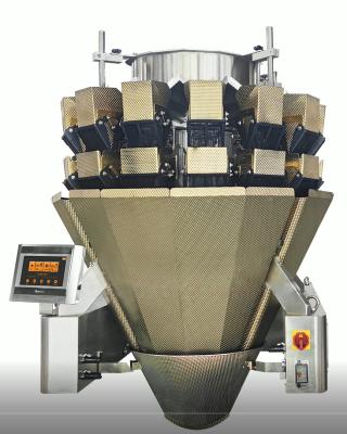 China Mesh Multihead Combination Weigher IP65 Waterproof Teflon Coating SS304 14 Heads for sale