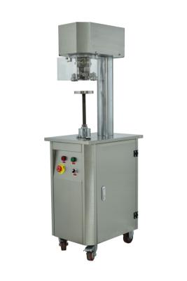 China Stainless Steel Semi Cans Sealing Machine For Snack Space Saving for sale