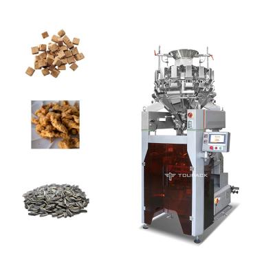 China Melon Seed Granulated Meat Jerky All In One Weighing Packaging Machine 14 Head for sale