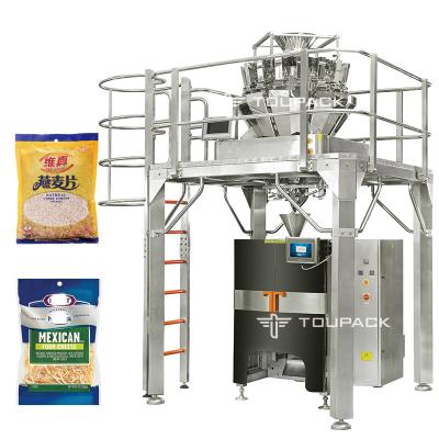 China 5000g Capacity Multihead Weigher Packing Machine 220V 50Hz 0.04-0.08mm Film Thickness for sale