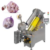China Automatic Walnut Net Bag Clipping Packing Machine Garlic Mesh Bag Packing Machinery for sale