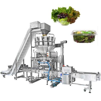 China 5.0L Fruit And Vegetable Packaging Machine Automatic Vffs Multihead Weigher Salad Bagging Machine for sale