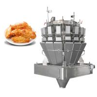 China Automatic Screw Feeder Combination Weigher Filling Sticky Food Meat Marinated Chicken Wings Multihead Weigher for sale