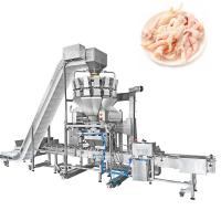 China Automatic Fresh Chicken Claw 14 Head Weigher Boneless Chicken Feet Weighing Cartoning Machine for sale