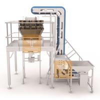 China Shredded Beets Weighing And Filling Systems Fresh Meat 14 Head Screw Feeding Multihead Weigher for sale