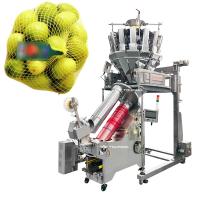 China Full Automatic Onion Mesh Bag Packing Line Garlic Mesh Bag Clipping Machine for sale