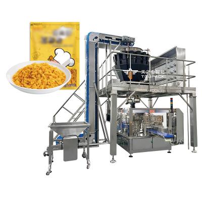 China 14 Head Multihead Weigher Pet Packing Machine Fish Puppy Dog Cat Food Weighing Plant 120g 240g 400g 1kg Ziplock Packing Machine for sale