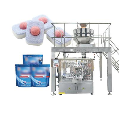 China PVA Film Laundry Capsule Dishwasher Pod Packing Machine Detergent Pods Full Boxes Packing Production Line for sale