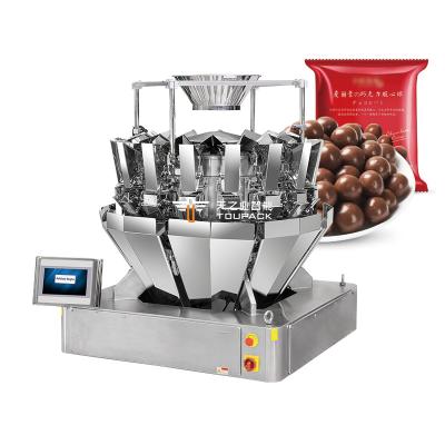 China Automatic Bulk Snack Food Packaging Machine Biscuit Cookies Gummy Bag  Pouch Filling Machine Mutlihead Weigher Packing Machine for sale