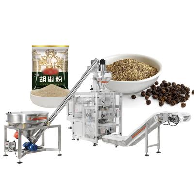 China Powder Packing Production Line Lapeltype Packaging Machine Seasoning Shawarma Spice Instant Soup Marinade Fenugreek Onion Powder for sale