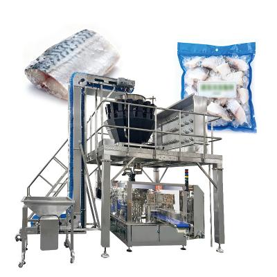 China Automatic Premade Pouch Doypack Bag Packaging Machinery Frozen Shrimp Drumsticks Chicken Nugget Packing Machine for sale