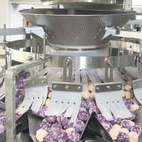 China Food Grade Automatic Vacuum Frozen Food Pouch Packing Machine Shrimp Squid Rings Bag Multihead Weigher Filling Packing Machine for sale
