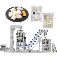 China Frozen Vegetable Salad Packing Premade Bag Machine Automatic Zip Lock Pre-made Filling Machine With Frozen Shrimp Zipper Pouch for sale