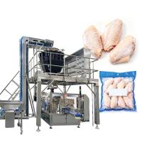 China Frozen Vegetable Salad Packing Premade Bag Machine Automatic Zip Lock Pre-made Filling Machine With Frozen Shrimp Zipper Pouch for sale