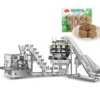 China Frozen Vegetable Salad Packing Premade Bag Machine Automatic Zip Lock Pre-made Filling Machine With Frozen Shrimp Zipper Pouch for sale