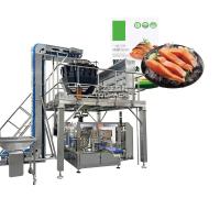 China Automatic Chicken Beef Jerky Zipper Premade Weighing Filling Packing Machine Frozen Seafood Doypack Bag Packaging Machine for sale