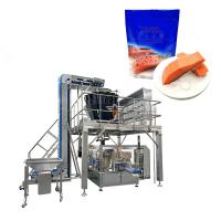 China Automatic Chicken Beef Jerky Zipper Premade Weighing Filling Packing Machine Frozen Seafood Doypack Bag Packaging Machine for sale