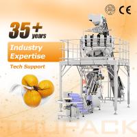China Fully Automatic Mesh Bag Packing Line For Fruits & Vegetables Net Bag Filling Clipping Machine With Mtulihead Weigher for sale