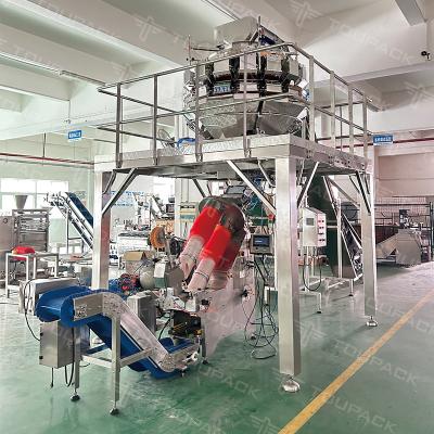 China Automatic Fruits Weighing and Net Bag Packaging System | High-Speed Mesh Bag Packing Solution for sale