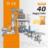 China High-Quality Puffed Food Packaging Line with Multi-head Weigher, 30-60 Bags/Min for sale