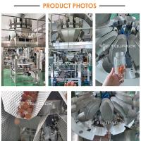 China Automatic Jerky Can Filling Machine with High Accuracy Multihead Weigher and PLC Touch Screen Control for sale