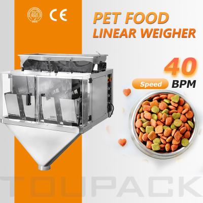 China Automatic Doy Pouch Packing Machine Matching Linear Weigher for Senior Pet Dry Feed Granular Material for sale