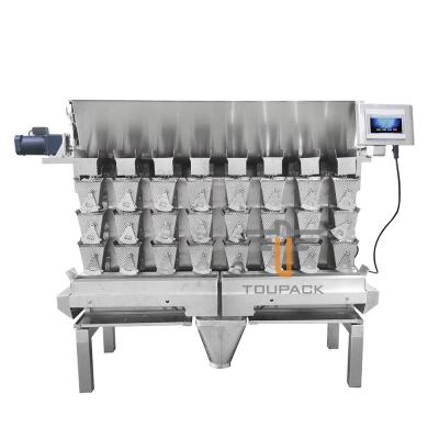 China High Accuracy TOUPACK 60P/M Pickle Packaging Machine 8 Head for sale