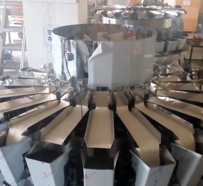 China 130 WPM Snack Food Packaging Machine SUS 304 20 Head Weigher 2.5 L for sale