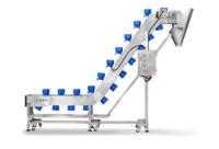 China 1.5kw Stainless Steel Bowl Conveyor Machine Lifitng Proposal for sale