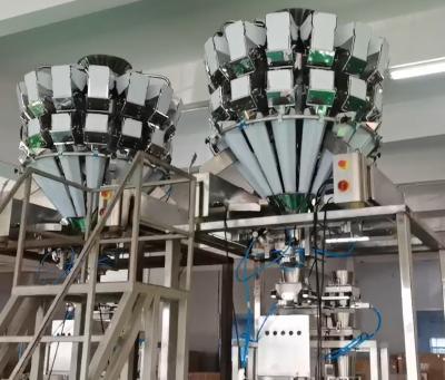 China 10'' Touch Screen SUS 316 Multihead Weigher Long Strip Food Packing for sale