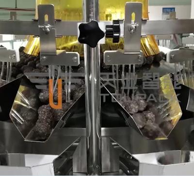 China 1.5K 28 Heppers 2.5L Multihead Weigher Packing Machine For Cup Chocolate for sale