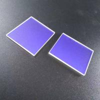 China High Precision Machining 25.4*25.4*2mm  Glass Dichroic Filter for sale