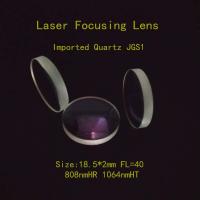China Imported Quartz JGS1 FL=40 Laser Focusing Lens 808nmHR 1064nmHT Mirror for sale