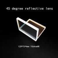 China Cuboid Rectangle 45 Degree Reflective Lens 1064nmHR H-K9L 120*75*4mm for sale