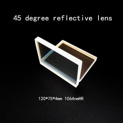China Cuboid Rectangle 45 Degree Reflective Lens 1064nmHR H-K9L 120*75*4mm for sale
