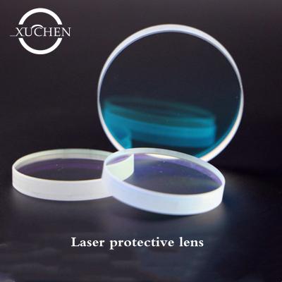 China Plano Type Fiber Laser Lens 128x2mm Circular Shape for sale