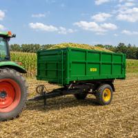 China Hydraulic Tipping Farm Trailer for Agricultural Tractors for sale